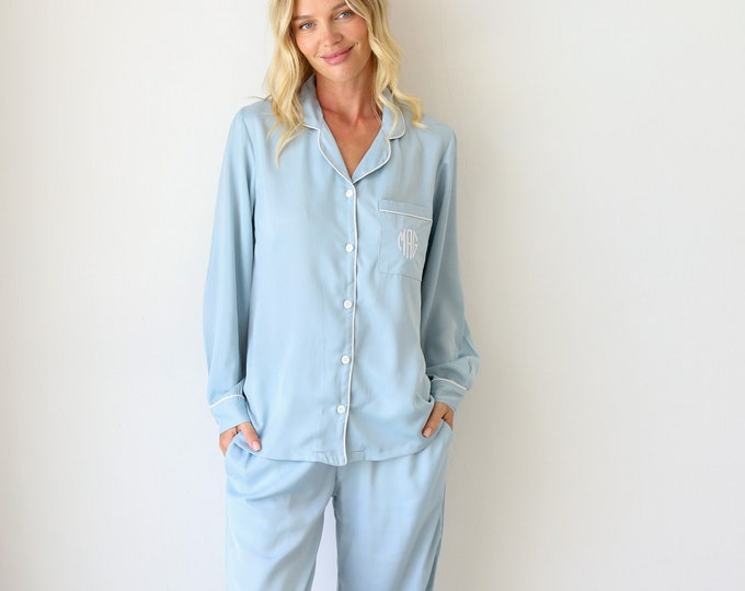 Personalised Satin Pyjamas 30th Birthday ,18th 21st Birthday Pajamas ...