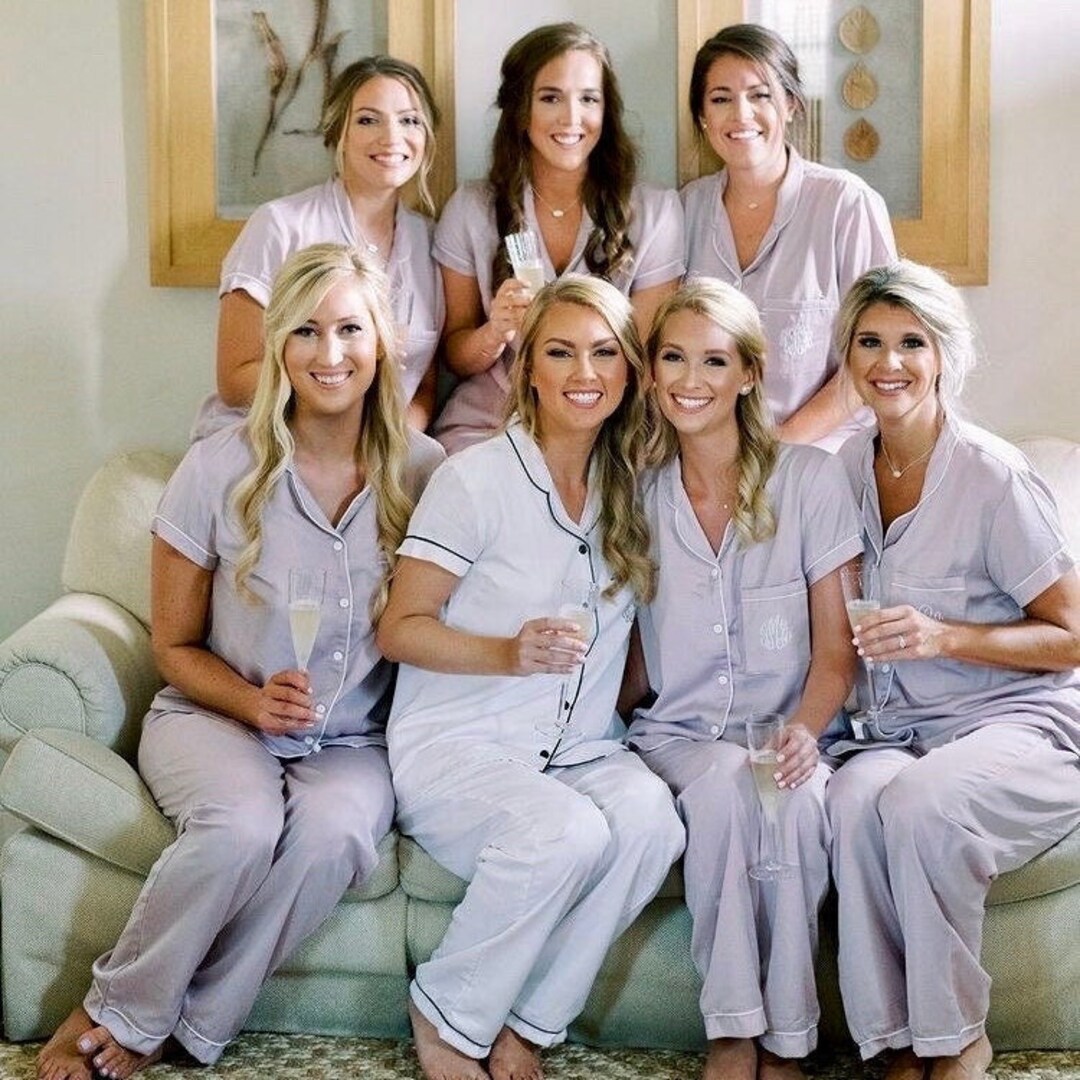 Mother of the Bride Pyjamas, Wedding Pajamas, Hen Weekend Pyjamas ...