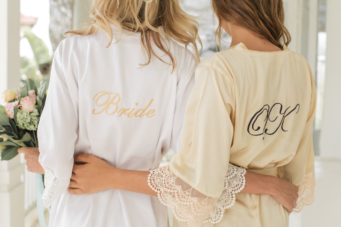 Silk Bridesmaid Robes Bridesmaid Robes Set of Bridesmaid - Etsy