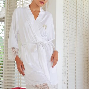 Bride Robe Personalized Bridal Robe Mrs Robe | Mrs Gifts Bridal Shower ...