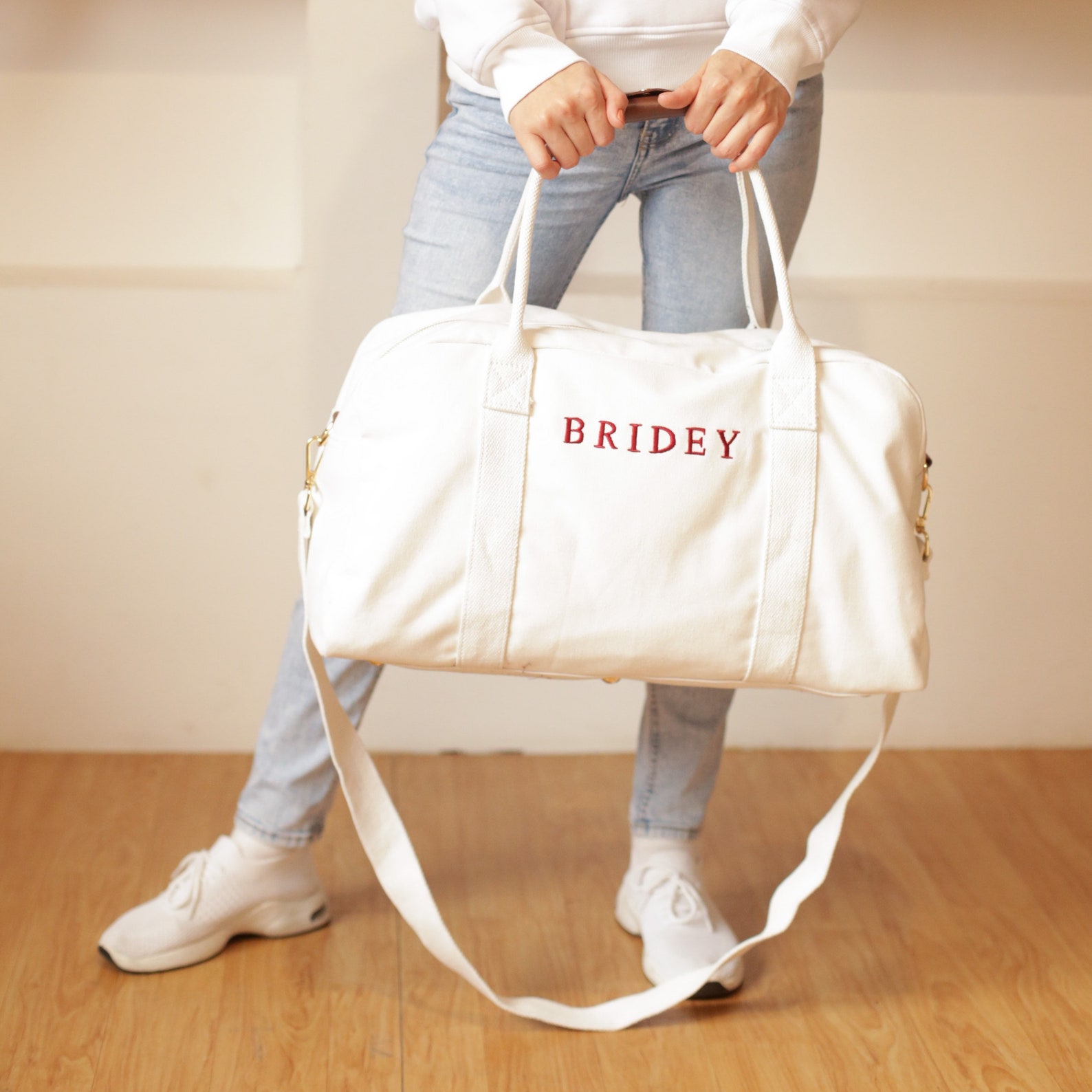 Duffel Bag Personalized Bride Gift, Wifey Weekender Bag, Personalized ...