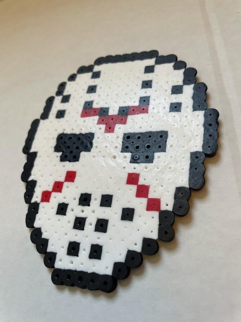 Pixelated Jason Vorhees Mask - Etsy