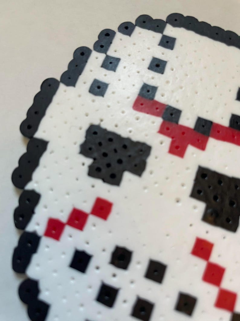 Pixelated Jason Vorhees Mask - Etsy