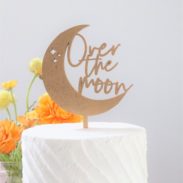 Moon Cake Topper - Etsy Australia