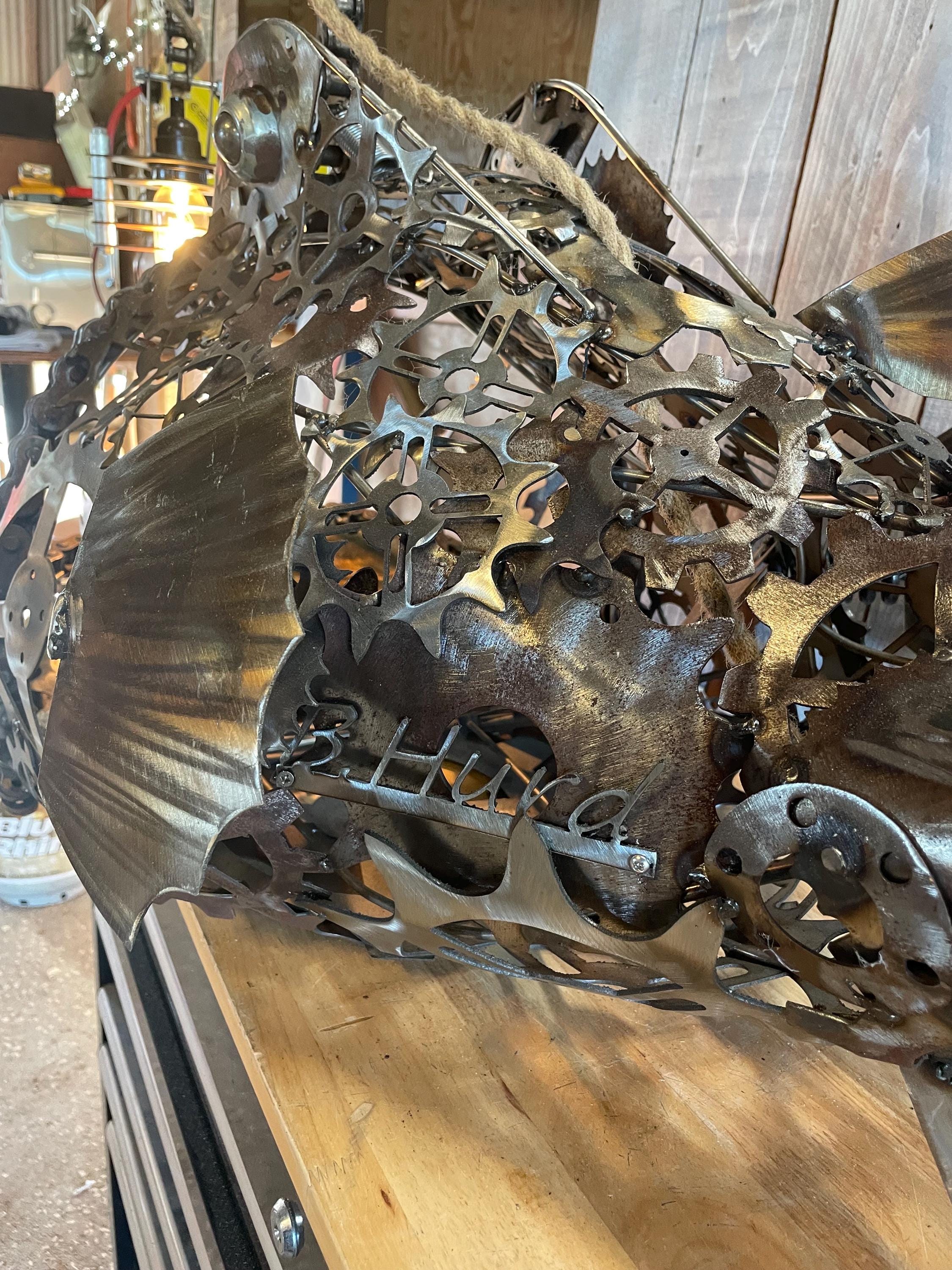 Unique Anglerfish Lamp Industrial Fish Lamp - Etsy