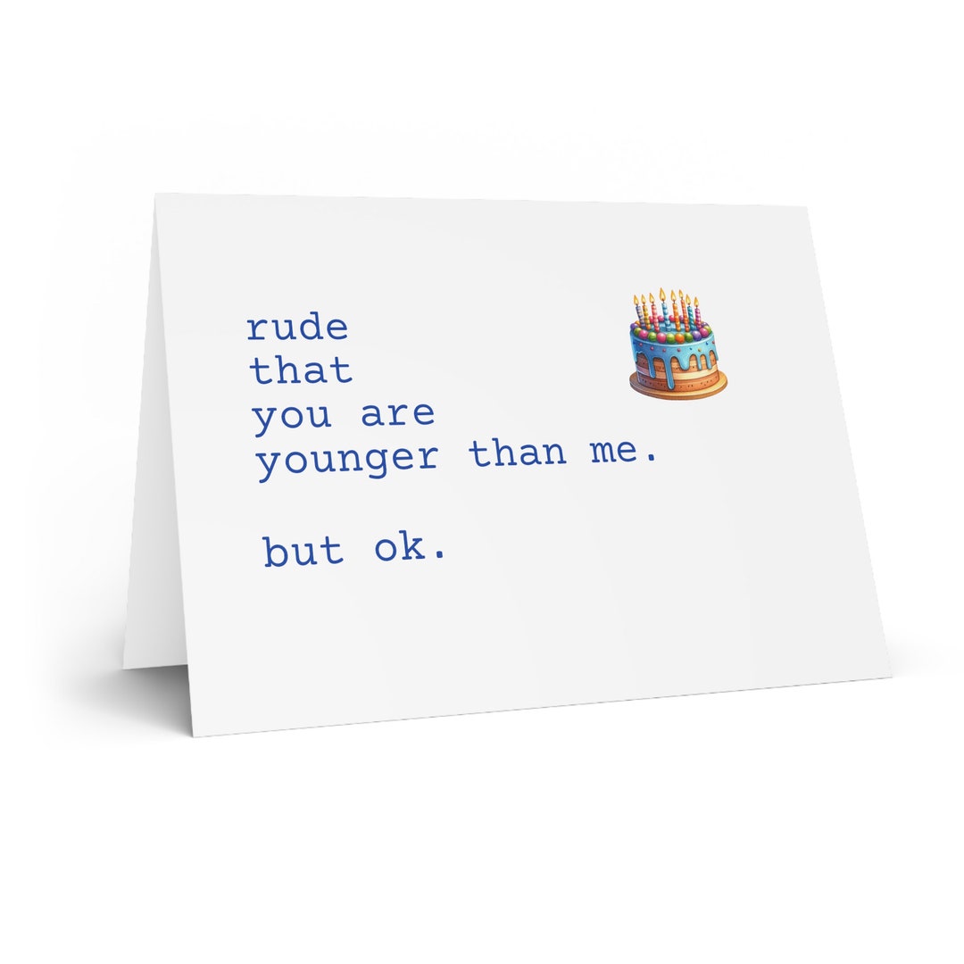 Snarky Rude Birthday Card | Funny Birthday Card | Hilarious Birthday ...