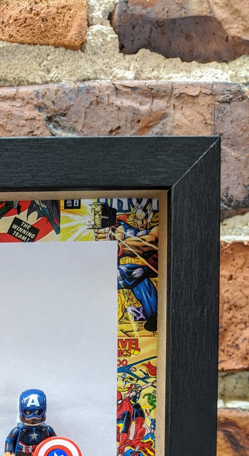 Personalised Mini Superhero Figure Frame Superheroes Marvel | Etsy