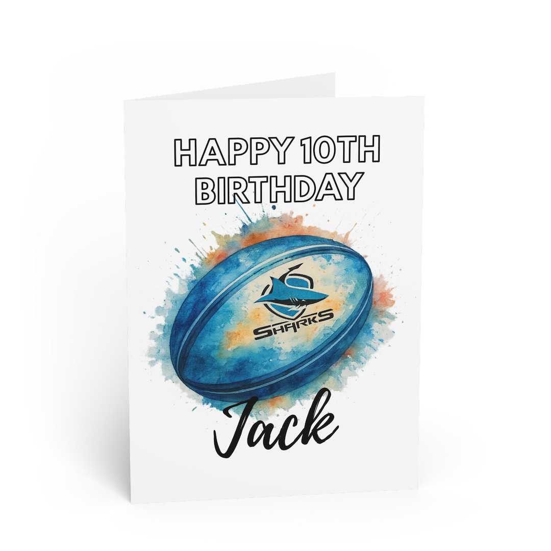 NRL Birthday Card | Rugby League Greeting Card for Kids | Panthers ...