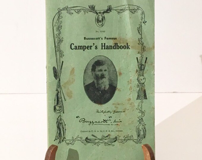 Rare- Buzzacott's Famous Camper's Handbook - Antique Softcover Book by ...