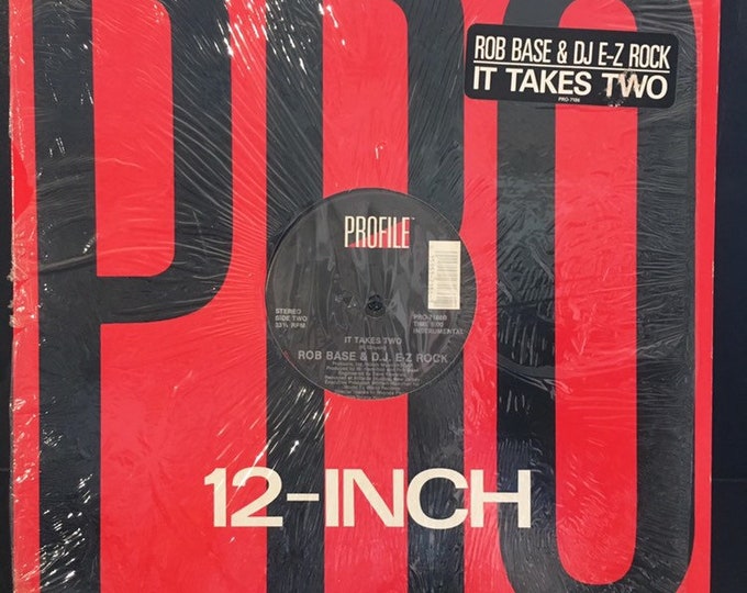 Rob Base & DJ E-Z Rock 'it Takes Two" Vintage 12" Record Album Single ...