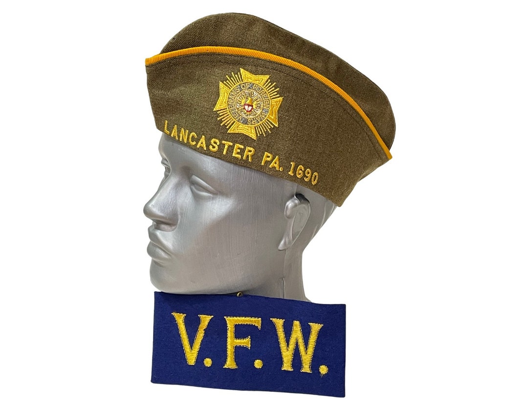 Vintage VFW Lancaster PA Member Garrison Cap Hat With Rare - Etsy
