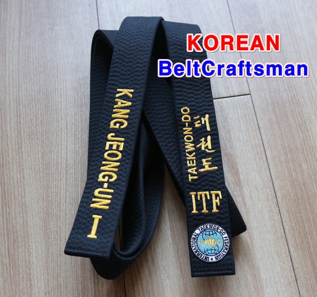 Taekwondo Black Belt/태권도/itf/wtf/judo/aikido/karate/custom/embroidery ...