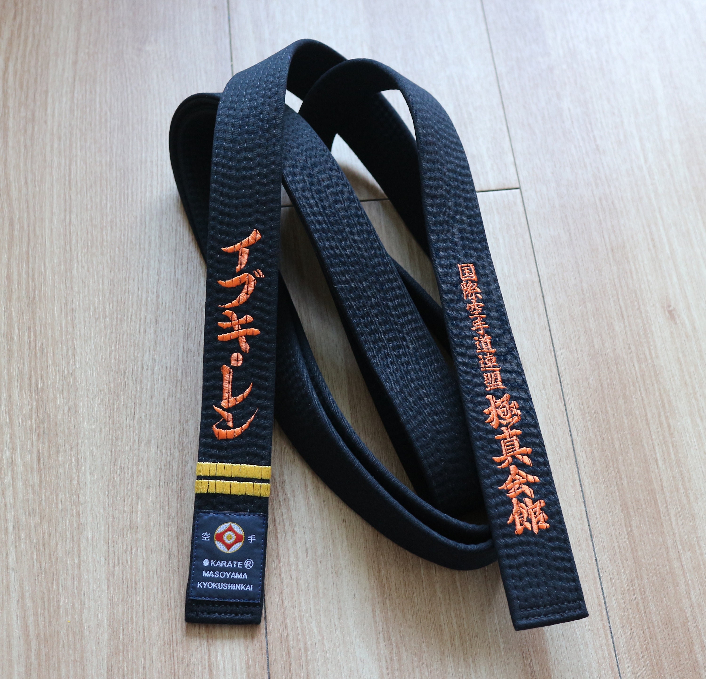 KYOKUSHIN Karate Black Belt/isami/style/iko/ifk/shinkyokushin ...