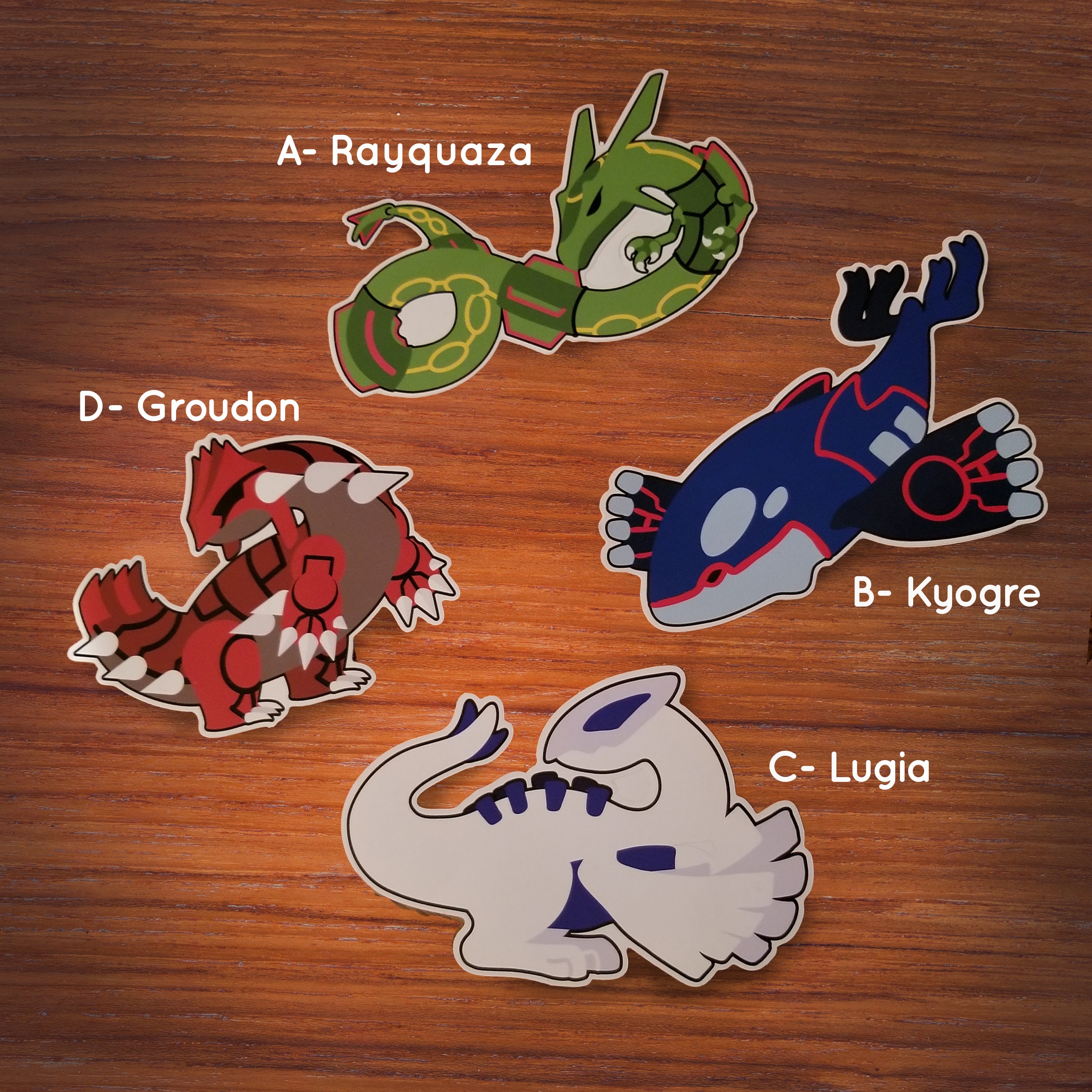 Legendary Pokemon Stickers - Etsy