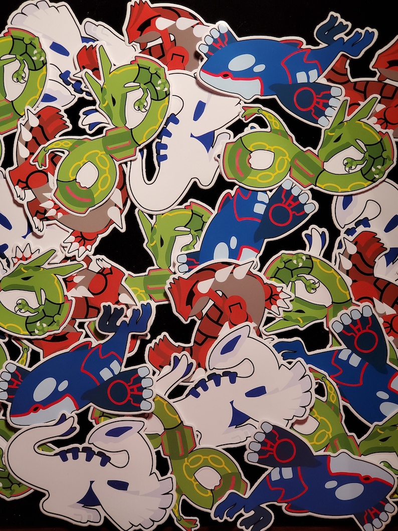 Legendary Pokemon Stickers - Etsy