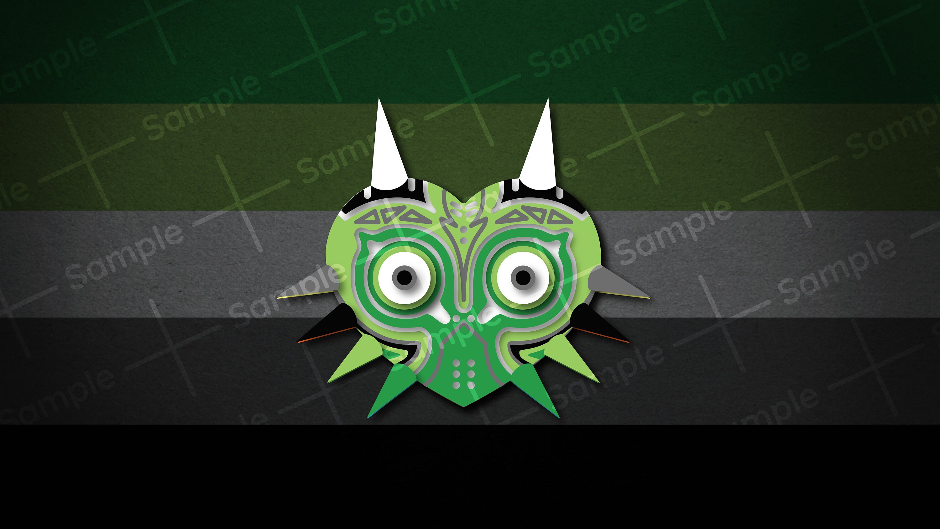 Aromantic Pride Flag Legend of Zelda: 3D Majora's Mask Desktop ...