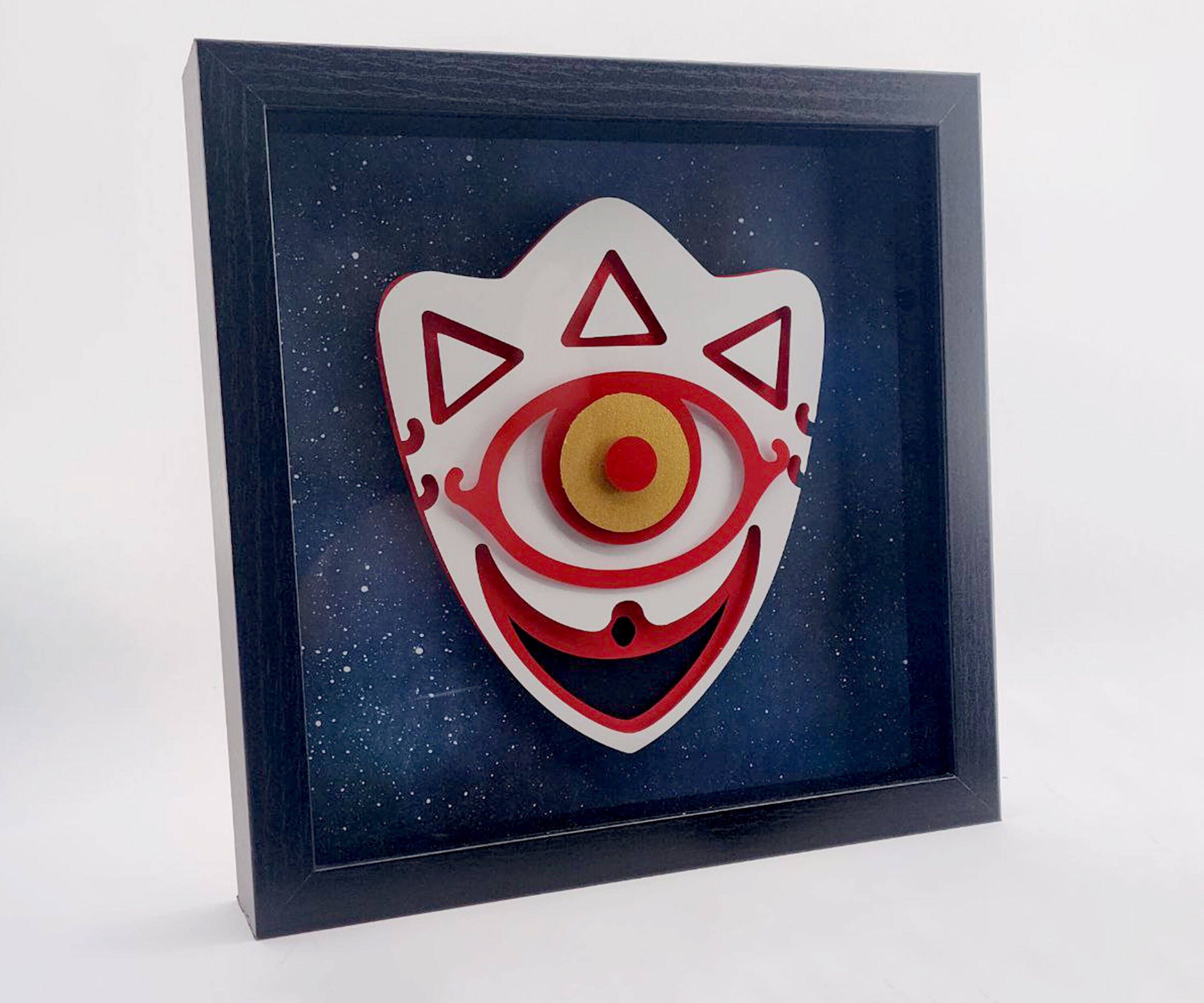 Legend of Zelda: 3D Mask of Truth Shadowbox 3D Paper Art Framed Wall ...