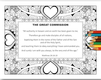 Jesus Gave The Great Commission Coloring Pages