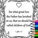 1 John 3:1 Coloring Page, Bible Verse Scripture Art, See What Great ...