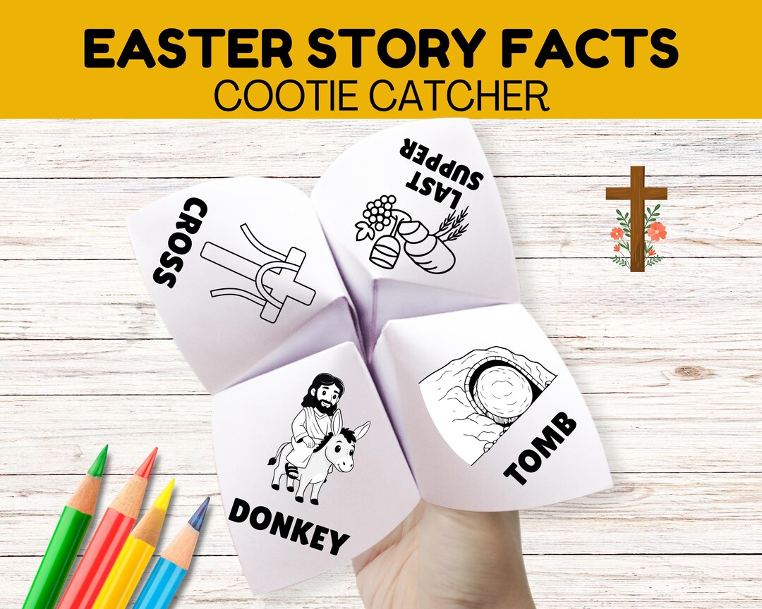 Easter Story Craft, Holy Week Printable, Sunday School Craft, Easter ...