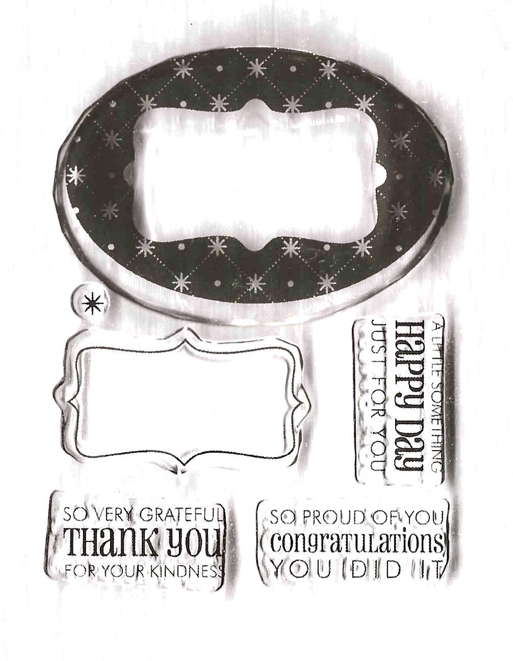 Papertrey Ink ~ Framed Out No. Stamps and Die ~ Like New ~ Gently Used ...