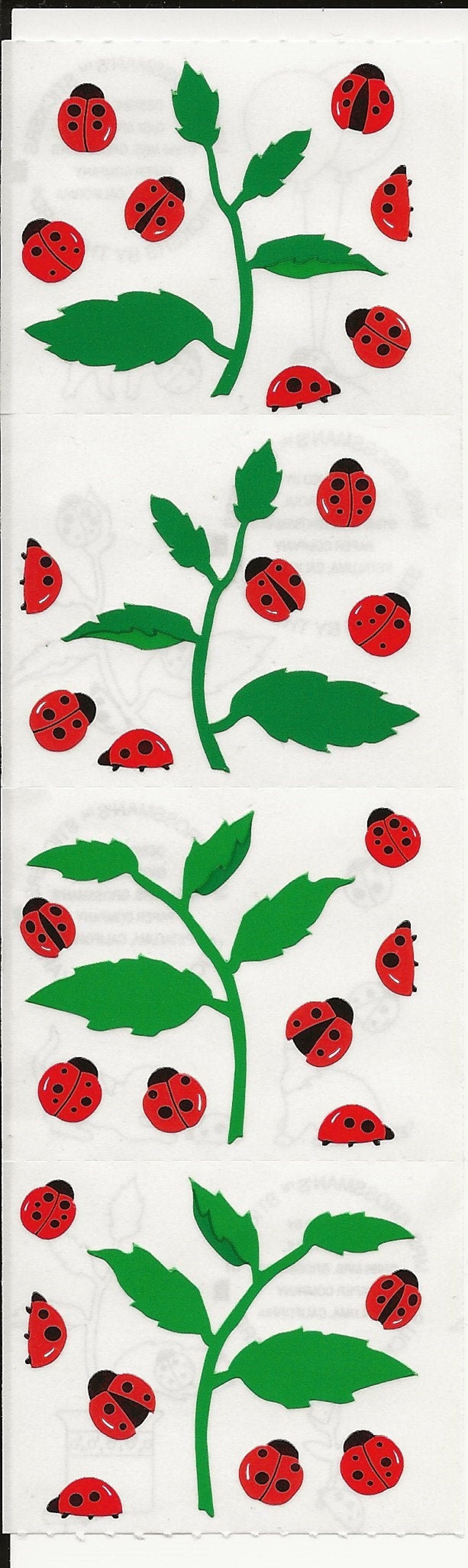 Mrs. Grossman's Stickers ~ Ladybugs ~ Crawling Ladybug ~ Flying Ladybug ...