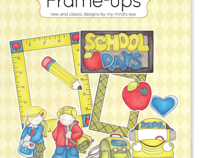 School Days Fun Pack ~ MME Die Cuts ~ Frames ~ Backpack ~ School Bus ...