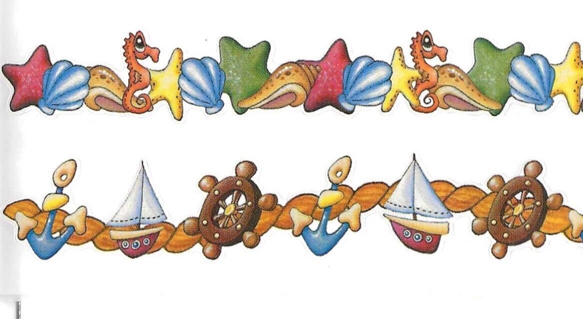 Provo Craft Sea Parties ~ Borders ~ Sea Horses ~ Star Fish ~ Shells ...