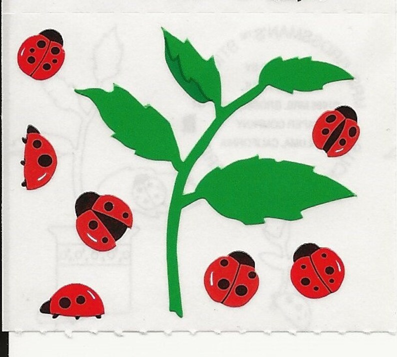 Mrs. Grossman's Stickers Ladybugs Crawling Ladybug Flying Ladybug ...