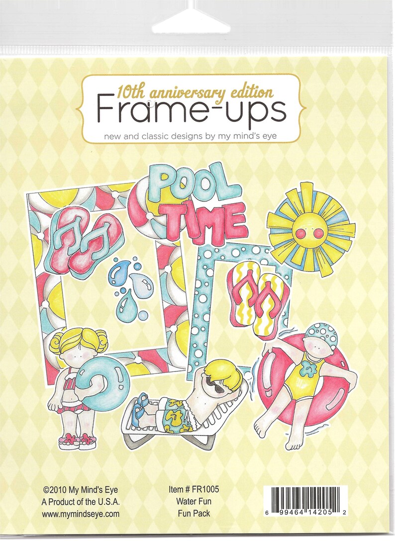Pool Time Fun Pack MME Die Cuts Frames Flip Flops - Etsy