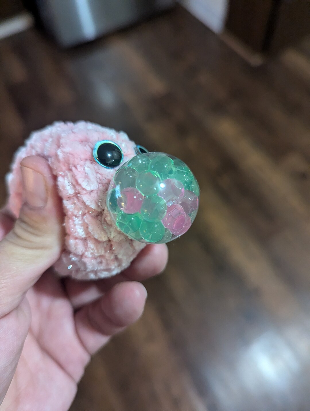 NEW Pink Sparkle Squish Blob. Ready to Ship, Stress Ball and Fidget. - Etsy