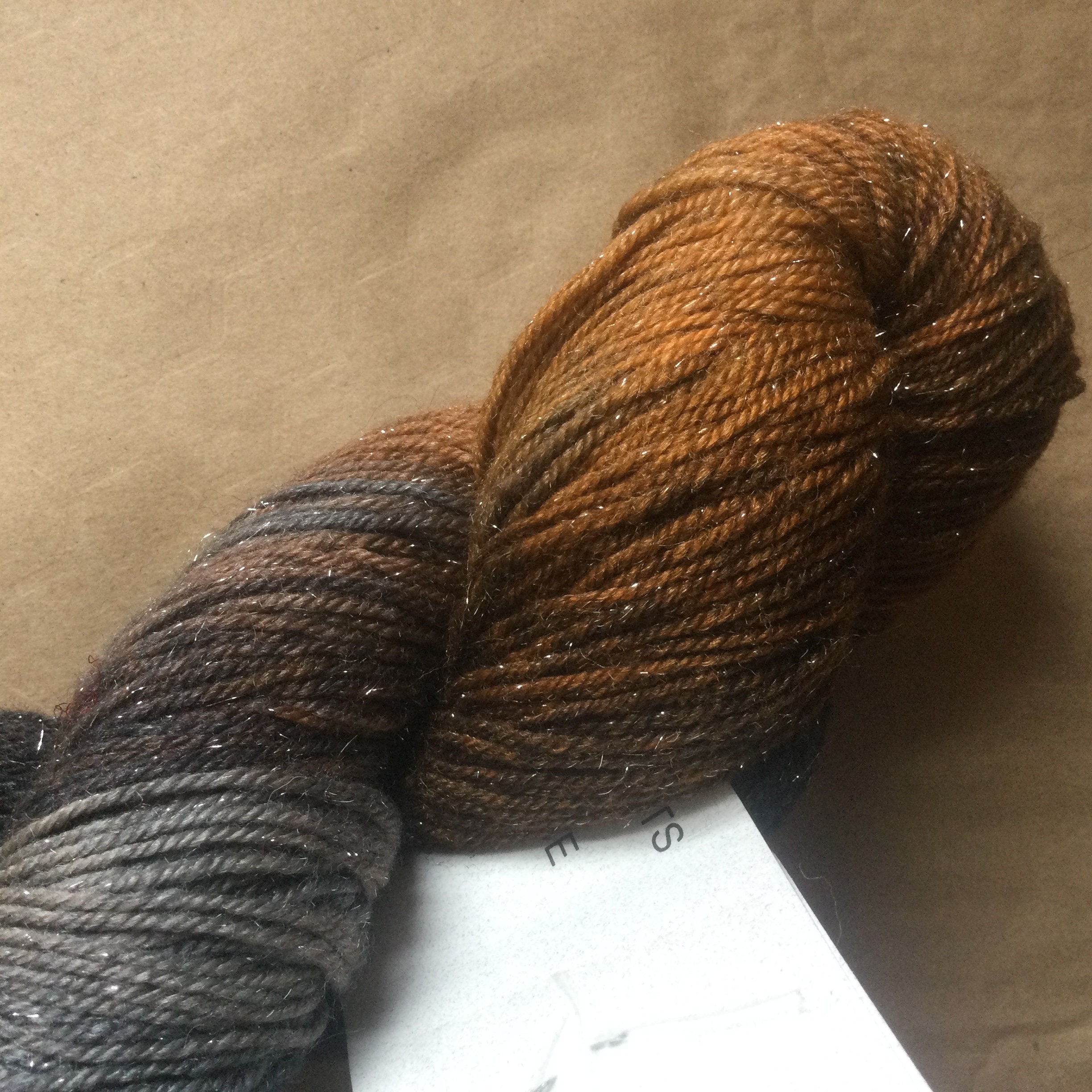 Interlacements Yarns TAPESTRY Copper Rust Purple Textured Hand Dyed ...