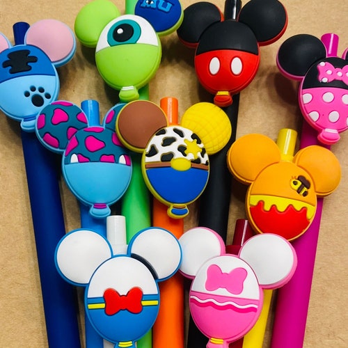 Disney Character Retractable Ballpoint Pens Journals - Etsy