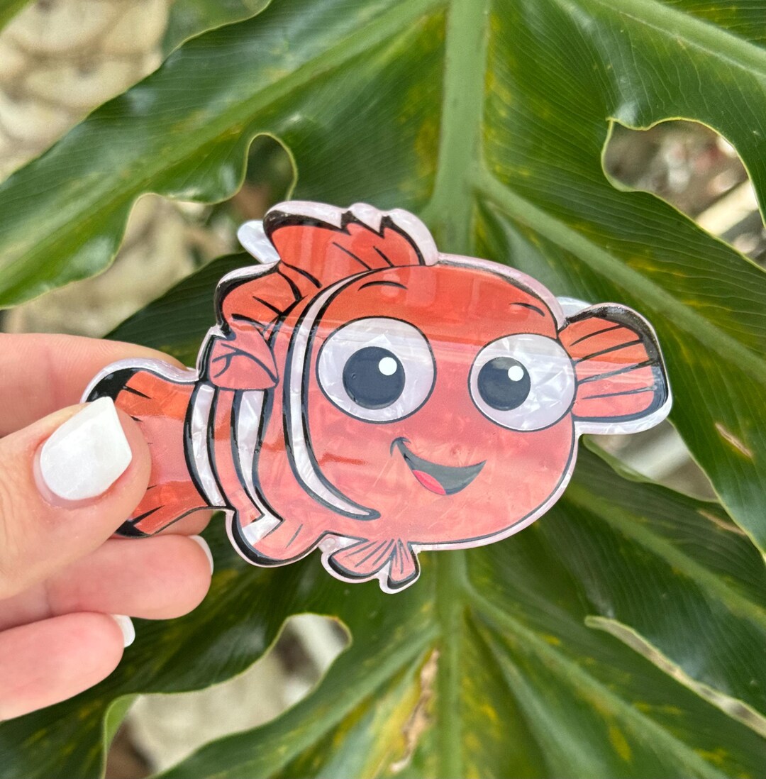 Finding Nemo Clown Fish Disney Inspired Hair Claw Clip - Etsy