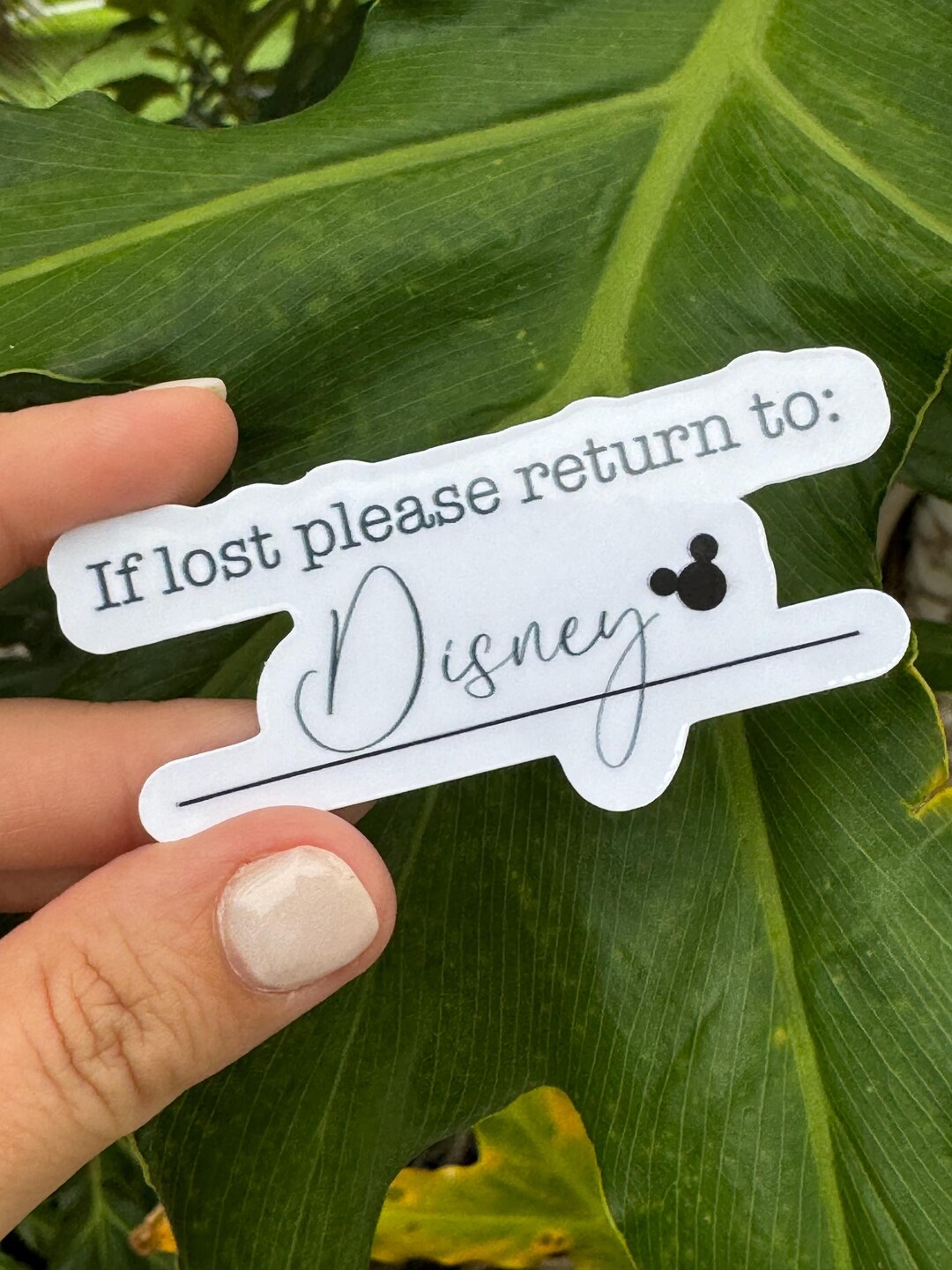 If Lost Please Return to Disney Sticker - Etsy