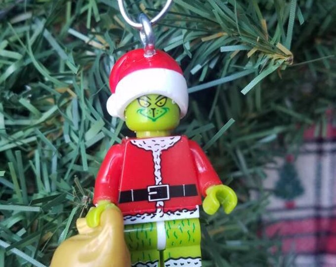 Grinch Lego Ornament - Etsy