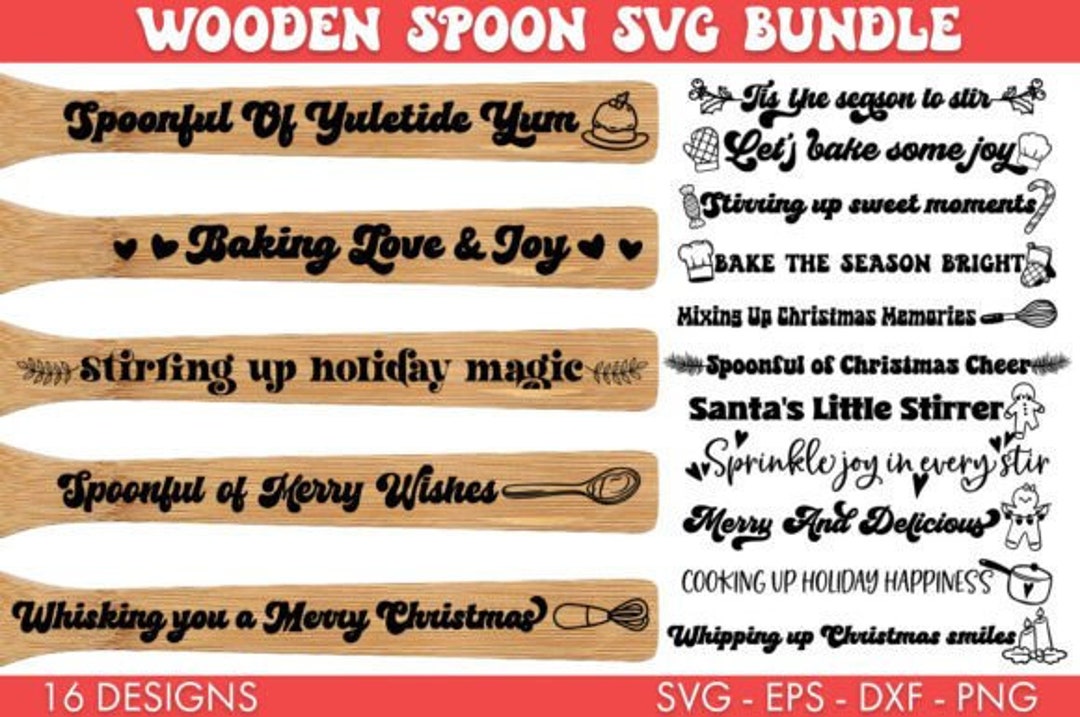 Wooden Spoon Bundle - Etsy