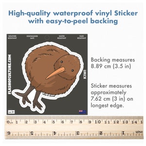 Kiwi Bird Sticker, Kiwiana Sticker, Native Birds From New Zealand, NZ ...