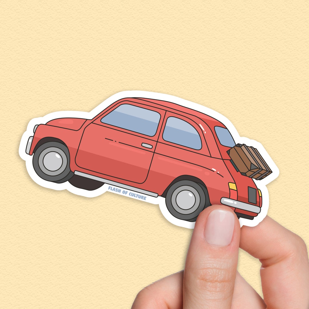 Fiat Sticker, Fiat 500 Sticker, Vintage Cars, Italian Cars, Travel ...