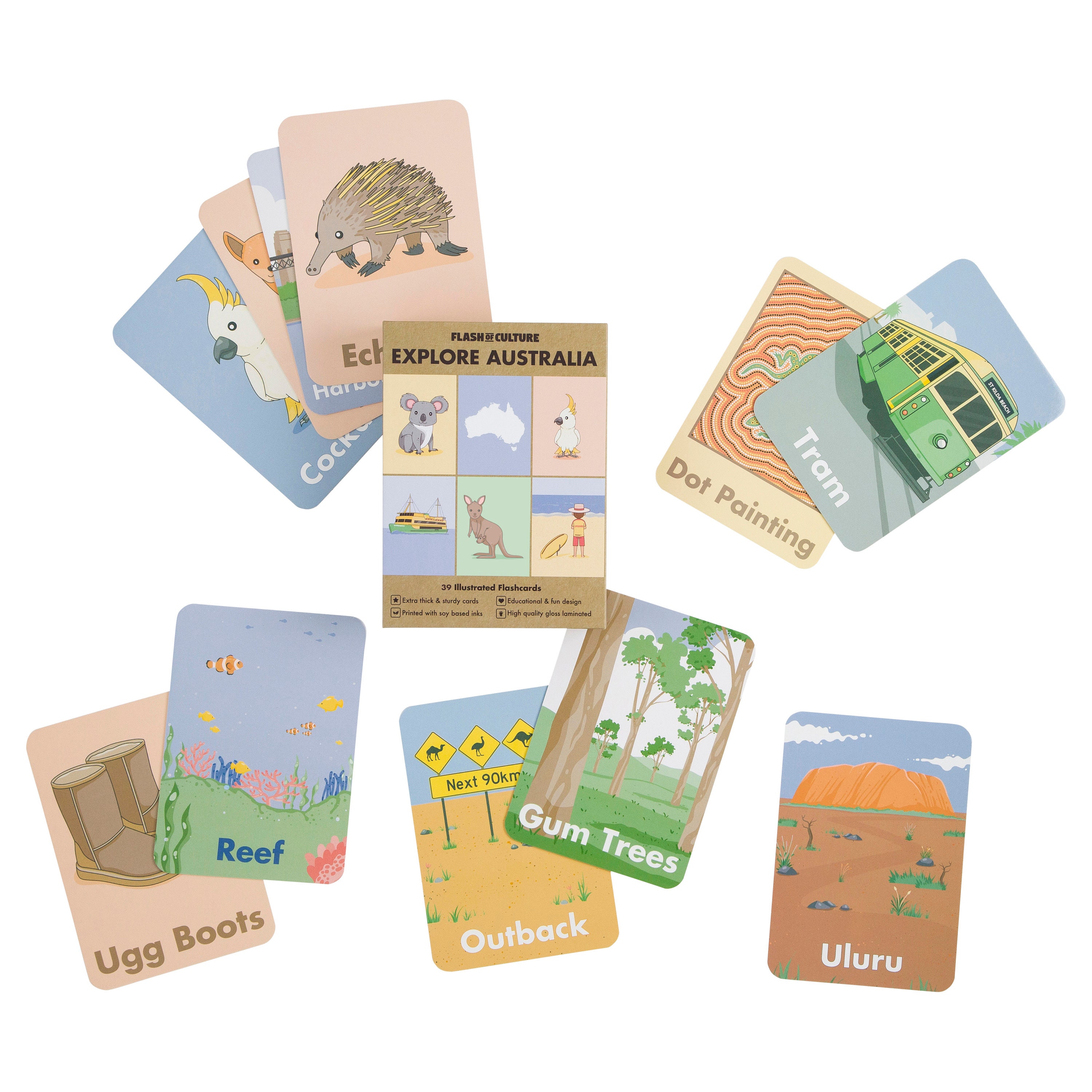 Australian Flashcards Aussie Flashcards Aussie Cards - Etsy
