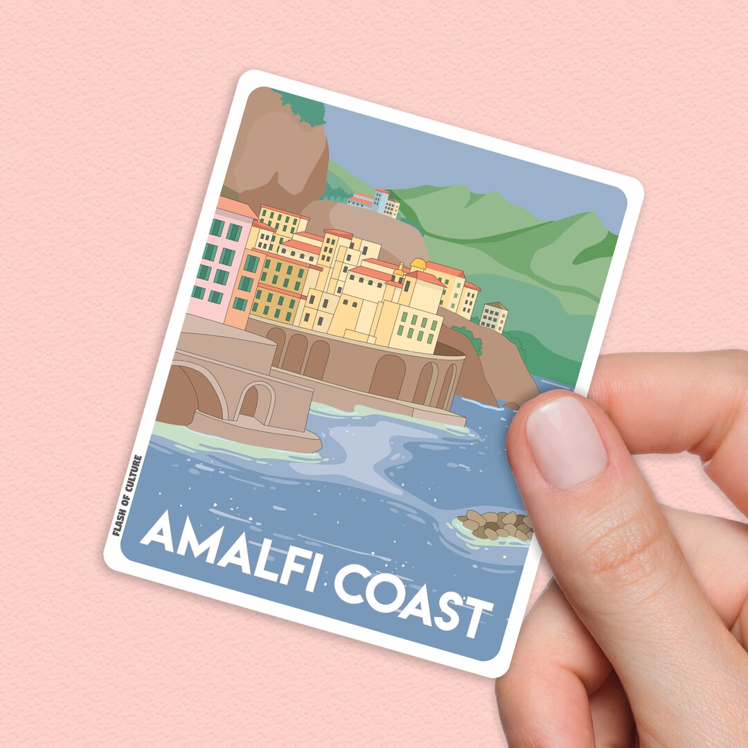Amalfi Coast Stickers, Sorrento Italy, Italian Travel Stickers, Italian ...