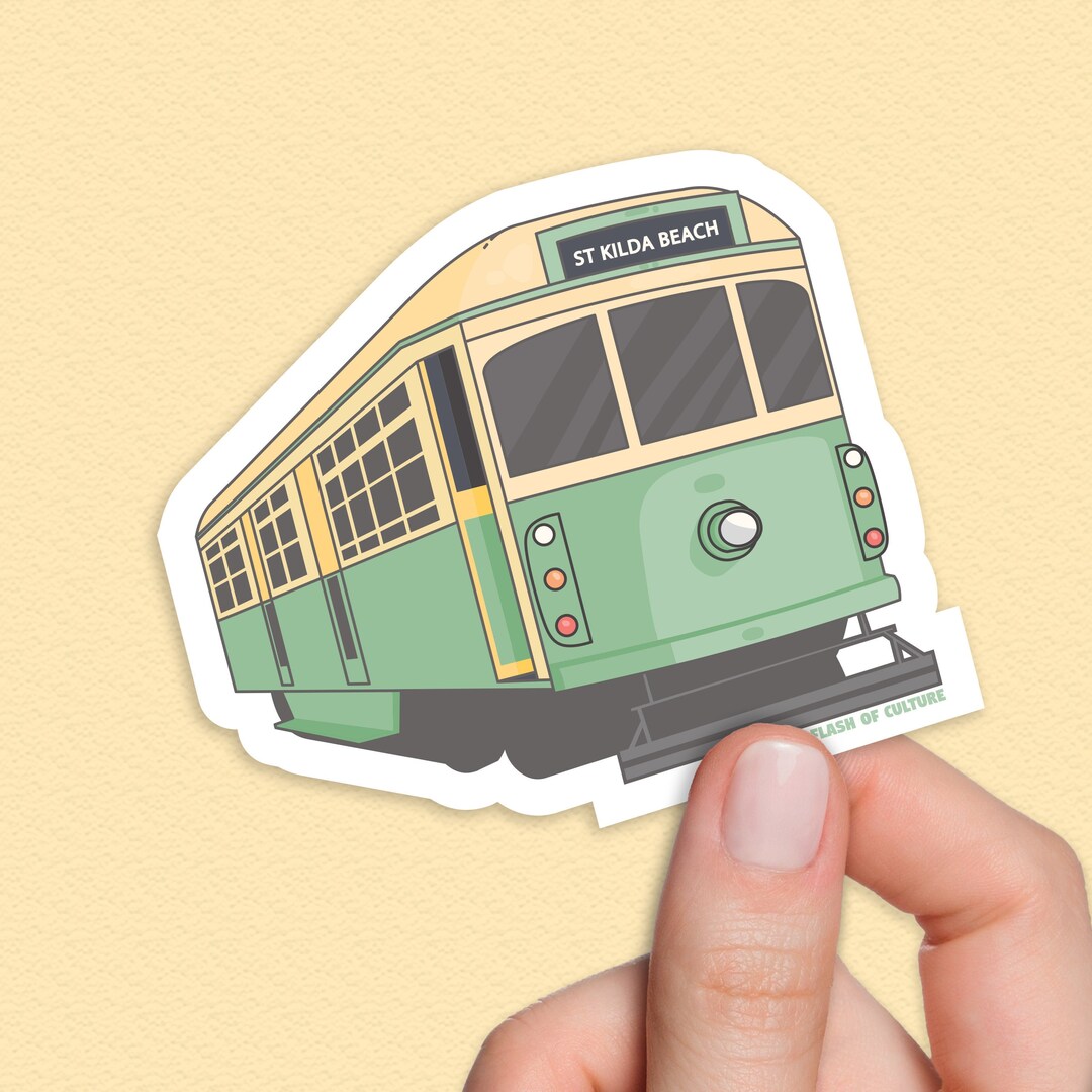 Waterdichte Stickers Melbourne Tram Sticker Tram sticker - Etsy Nederland