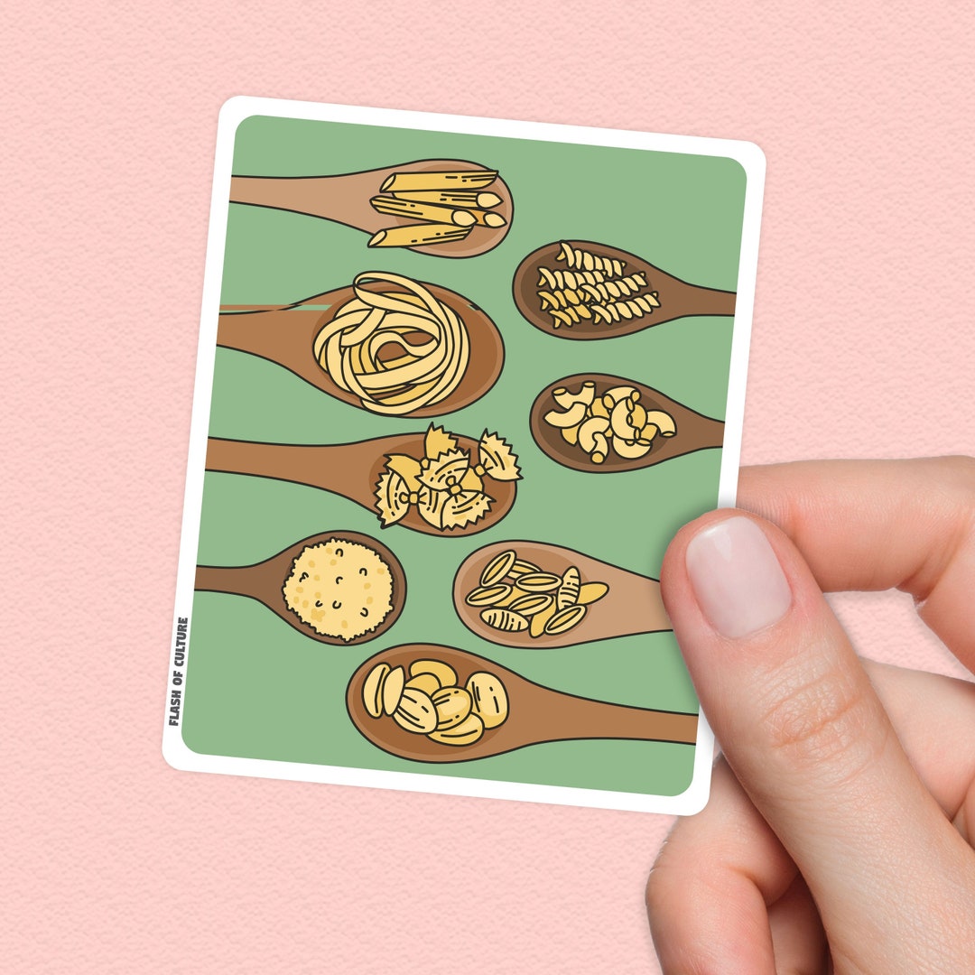 Italian Pasta Sticker, Food Lovers Gift, Italy - Etsy