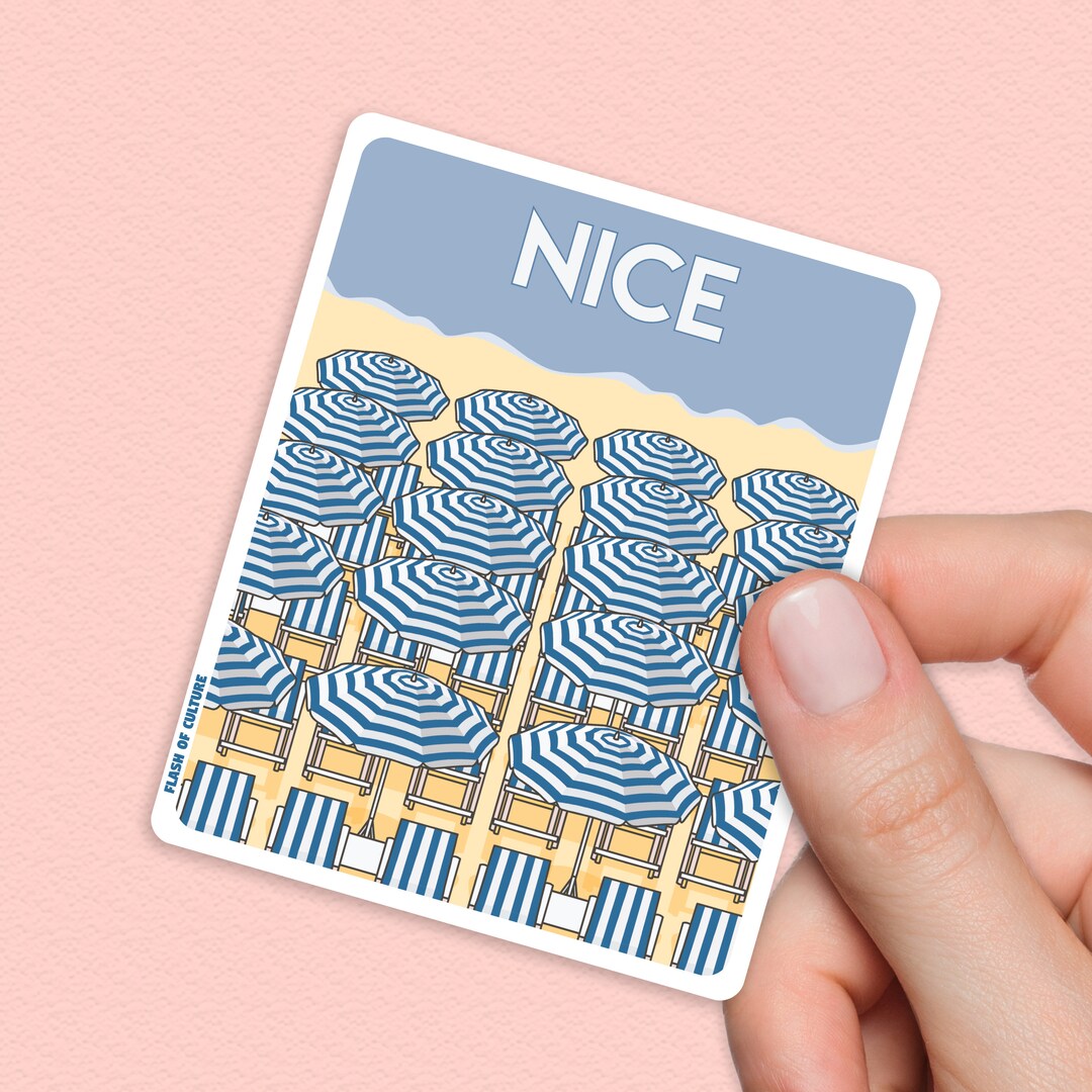 Nice France Sticker, French Riviera, Travel Souvenirs France - Etsy
