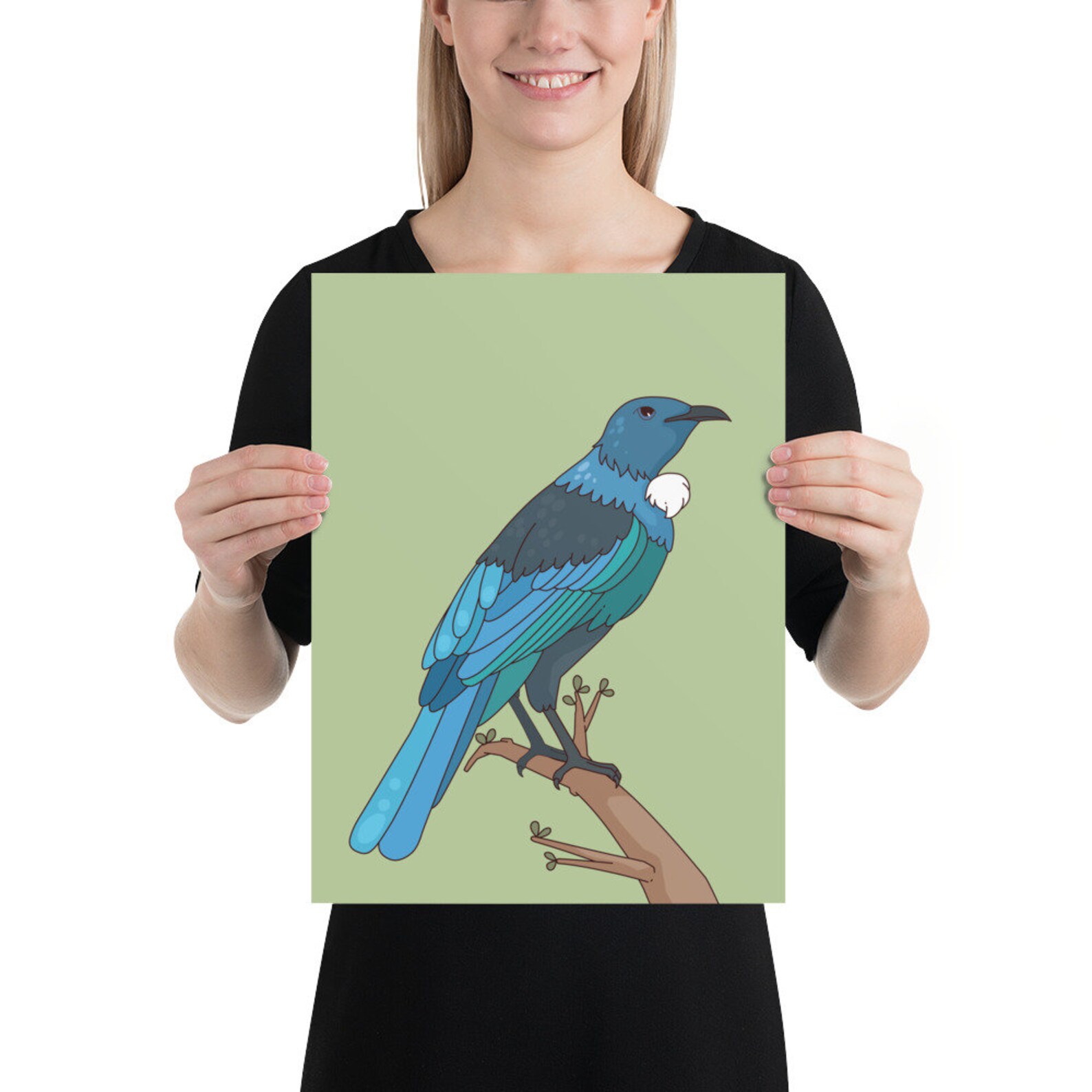 Tui Bird Poster Tui Art print NZ Tui New Zealand Birds | Etsy