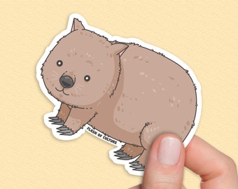 Quokka the Wombat Wall Sticker Decal Australian Animal Decals, Animal ...