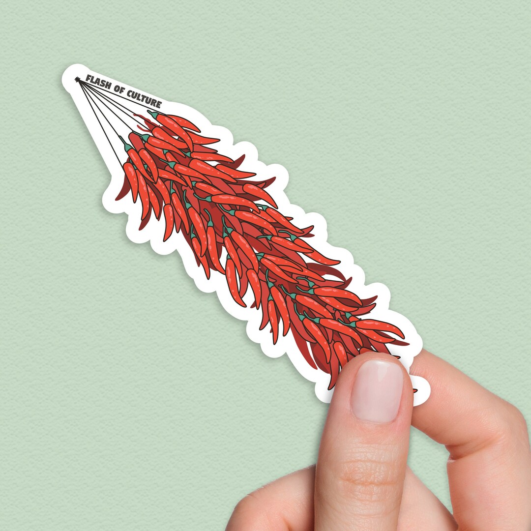 Chilli Peppers Sticker, Peperoncino, Chillis Stickers, Italian Chilli ...