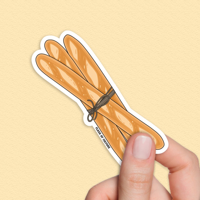 Baguette Sticker French bread stickers Bread stickers Food | Etsy