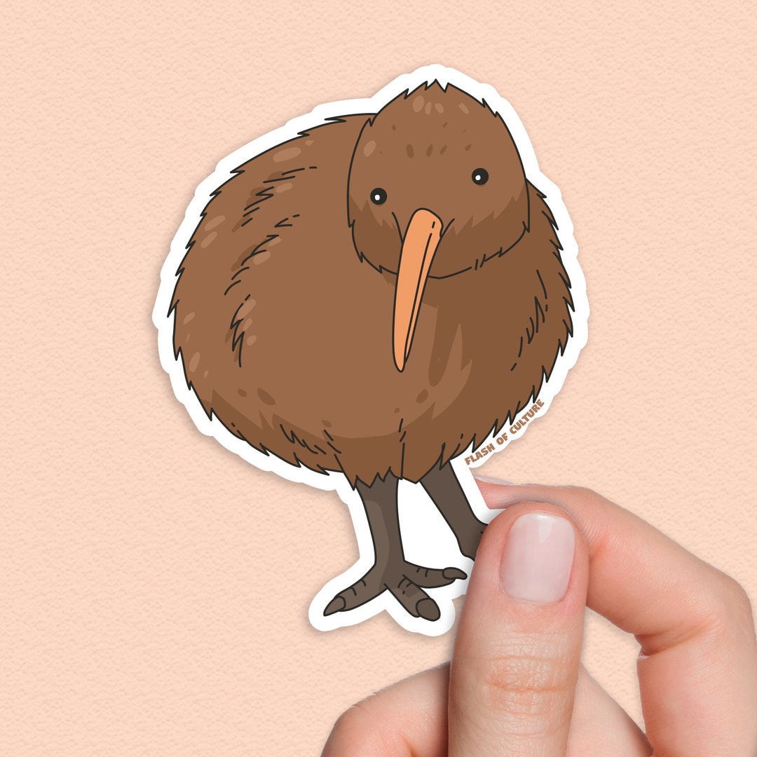 Kiwi Bird Sticker, Kiwiana Sticker, Native Birds From New Zealand, NZ ...