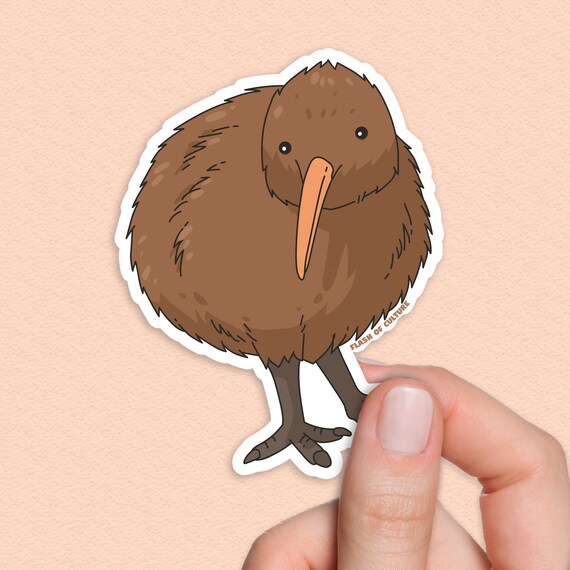 Waterproof Stickers Kiwi Bird Sticker Kiwi Sticker NZ | Etsy